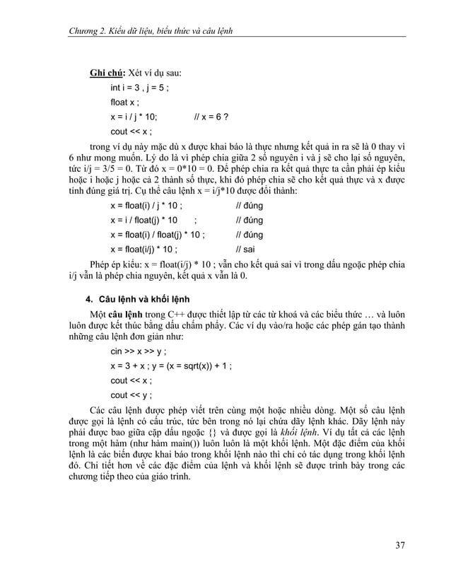 Ngon ngu lap trinh c&c++ | PDF