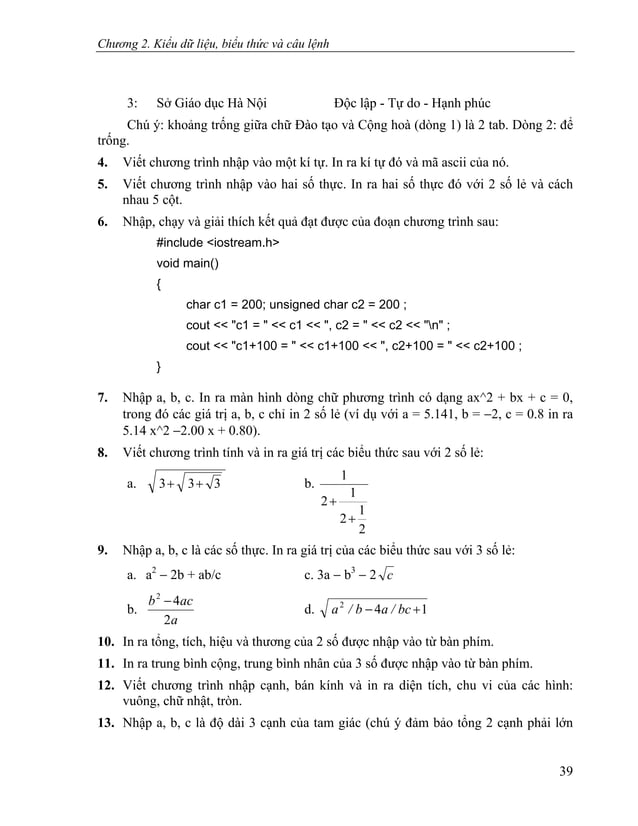 Ngon ngu lap trinh c&c++ | PDF