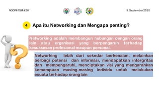 Ngopi bersama PSM Eps. 20 "Membangun Networking bagi Penggerak Desa" | PDF