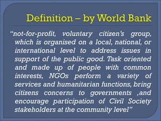 non government organisation | PPT