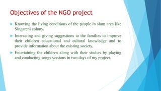 Ngo project presentation by s sreekanth | PPTX