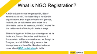 NGO Registration Process | PPTX