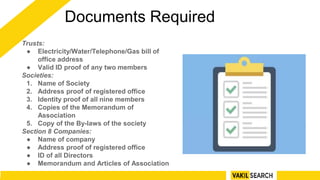 NGO Registration Process | PPTX