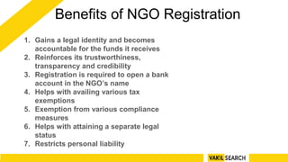NGO Registration Process | PPTX