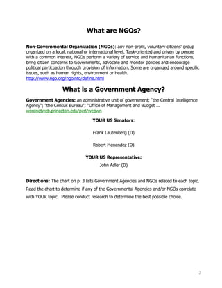 What are NGOs And Govt Agencies? | DOC | Non-Profit Organizations ...