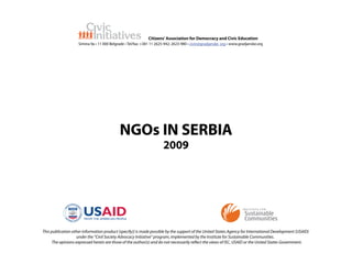 NGO Sector in Serbia 2009 | PPT