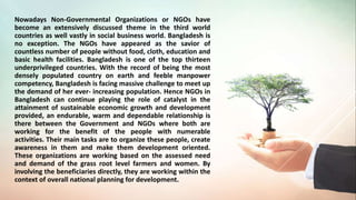 Ngo sector of bangladesh | PPTX