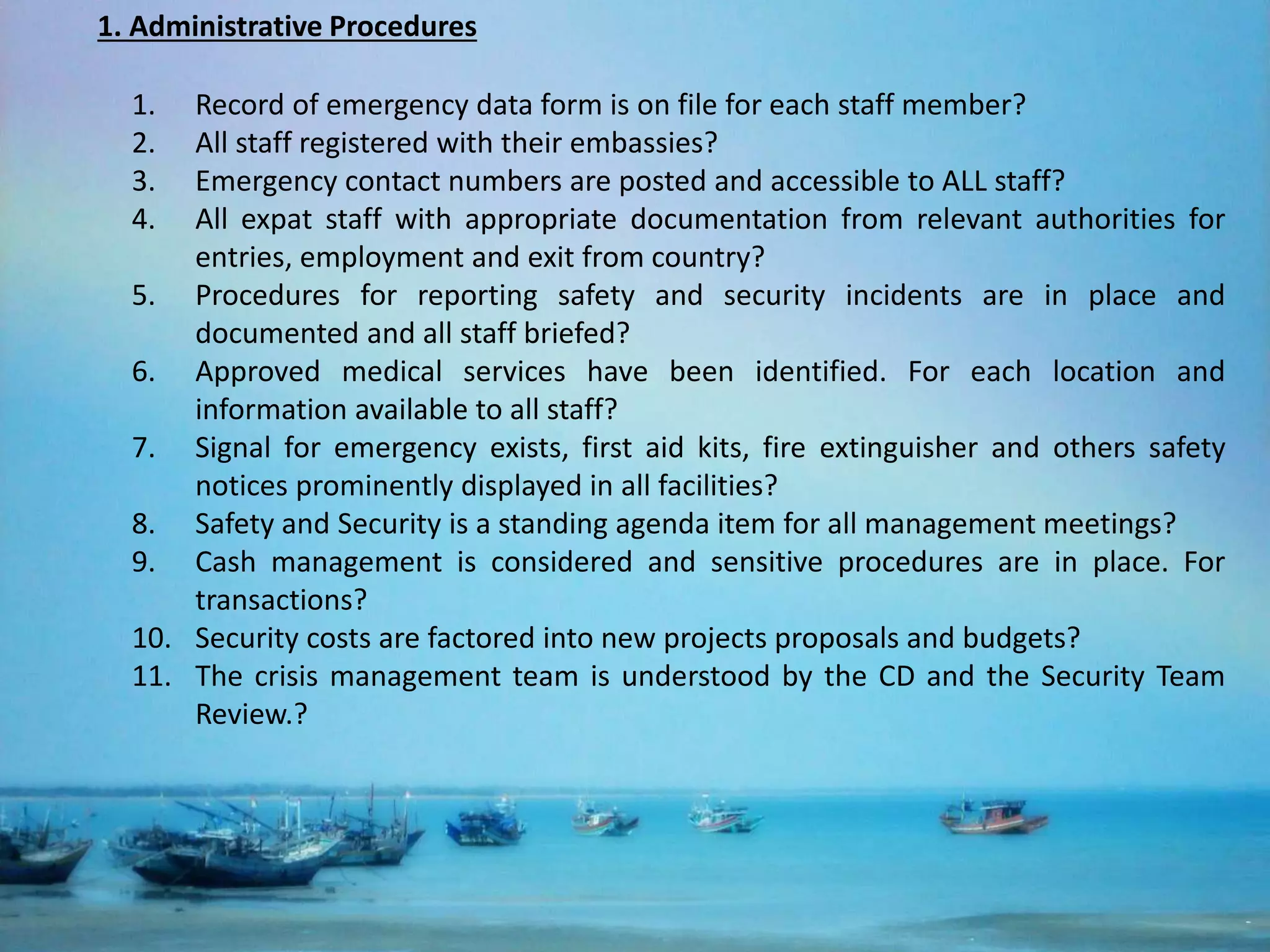 NGOs Field Security Management Approach & Systems | PPTX