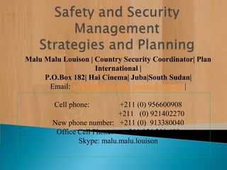 NGOs Field Security Management Approach & Systems 2.pptx