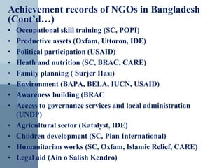 Ngo's in bangladesh | PPTX
