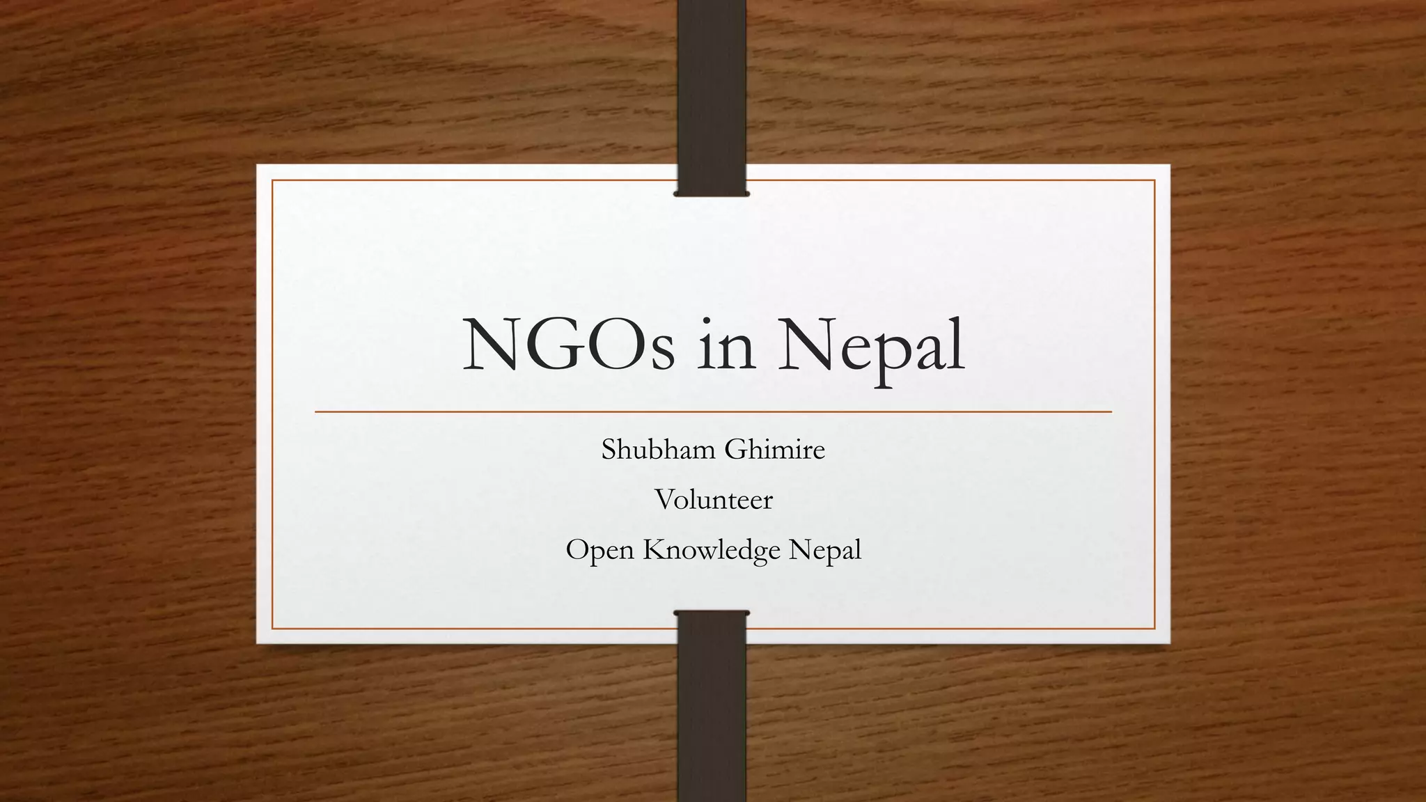 NGOs In Nepal | NGOs Directory | PPTX | Non-Profit Organizations ...