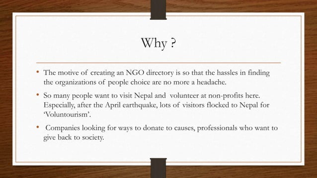 NGOs In Nepal | NGOs Directory | PPTX | Non-Profit Organizations | Industries