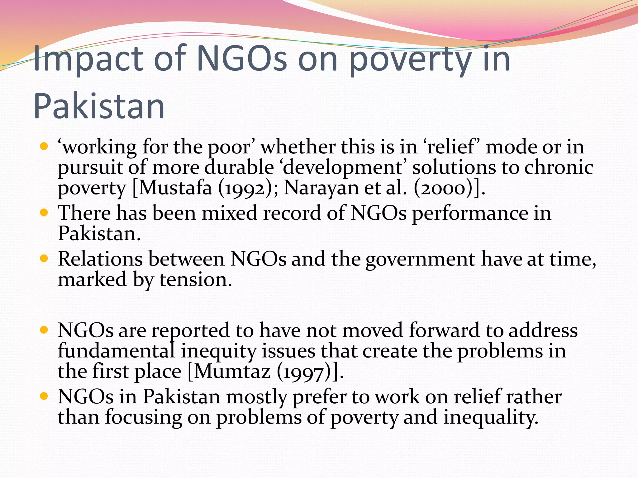 NGOs in Pakistan | PPT