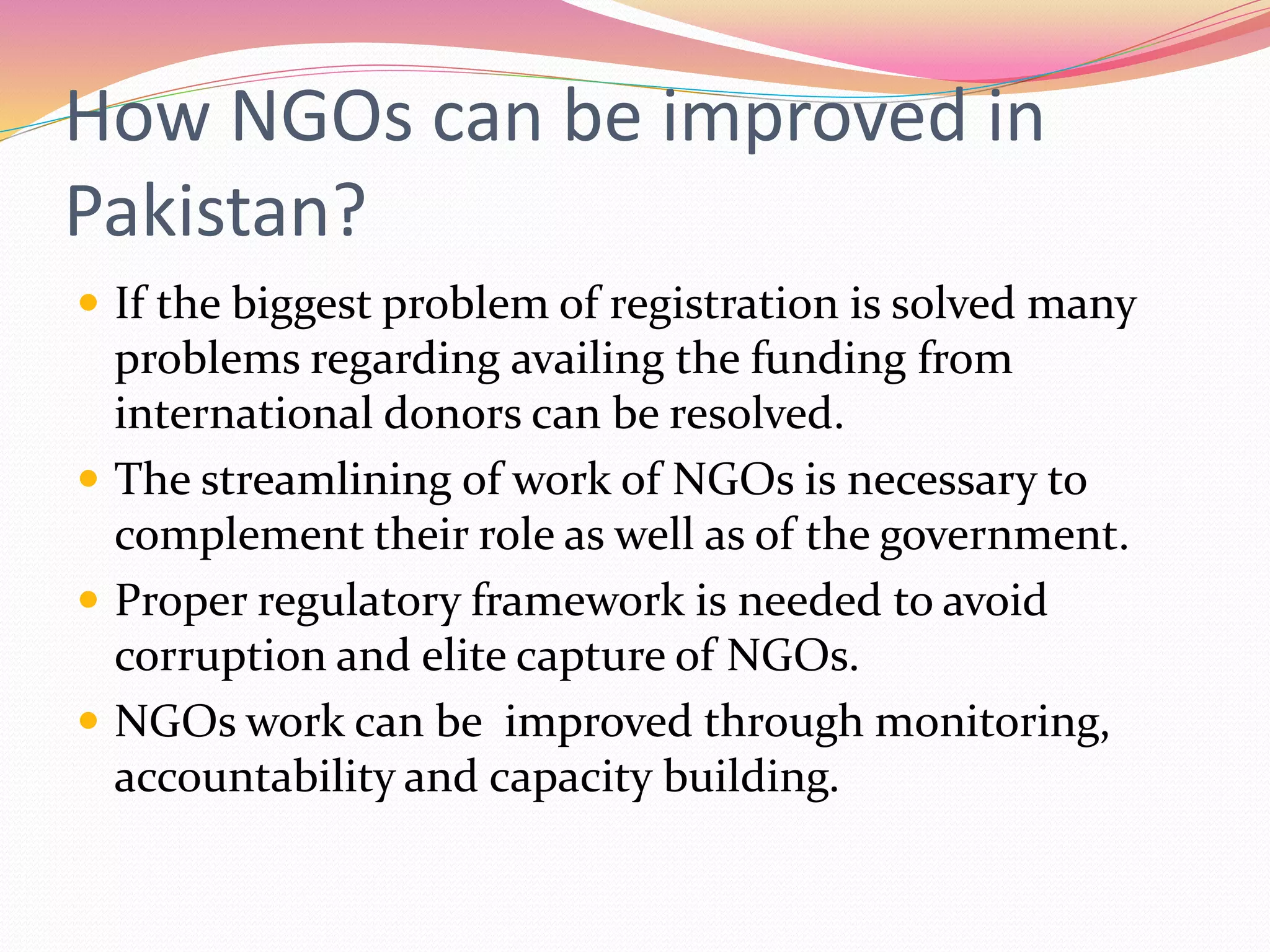 NGOs in Pakistan | PPT