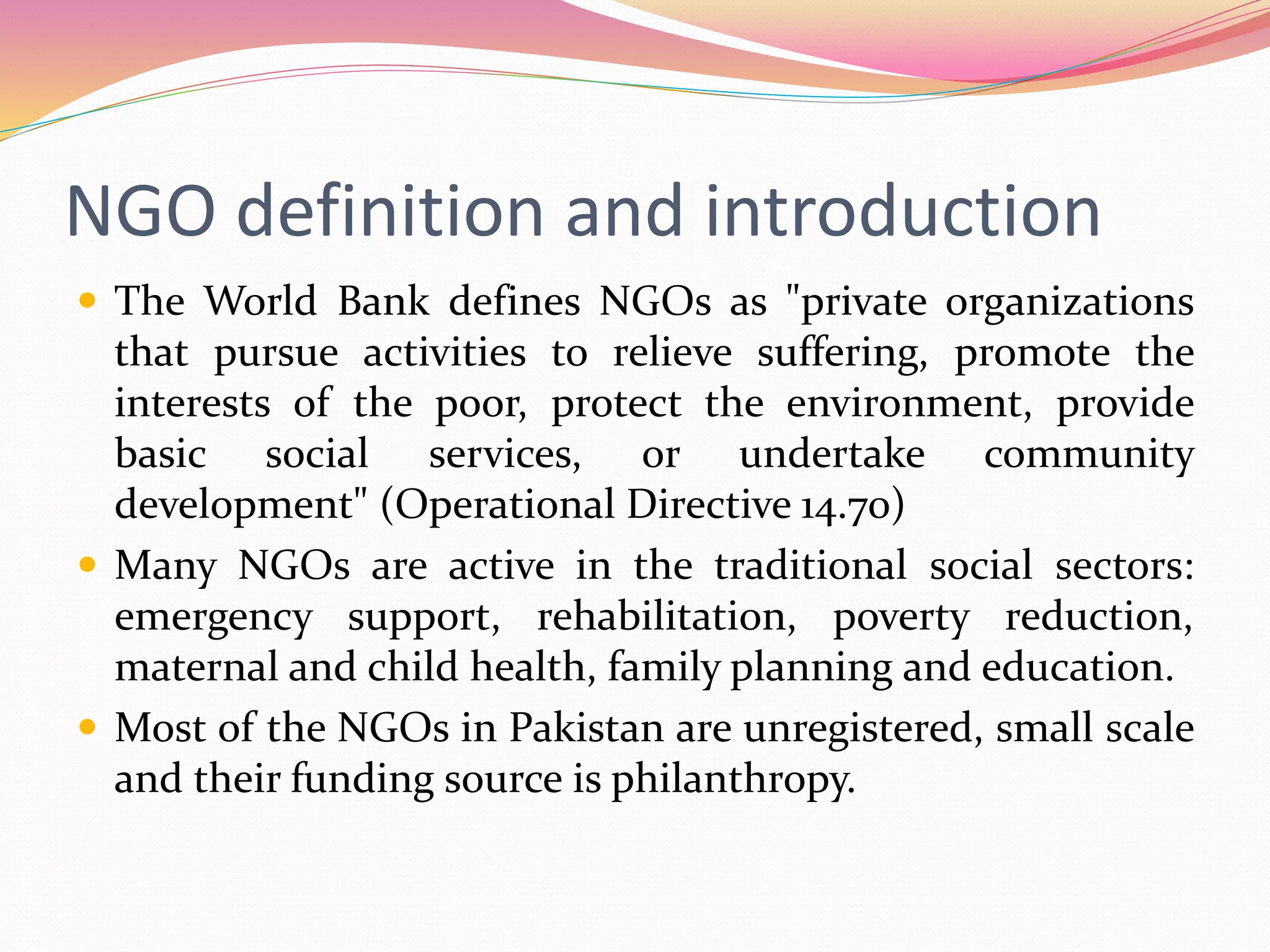 NGOs in Pakistan | PPT