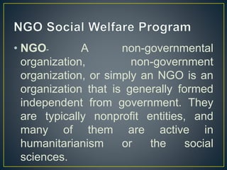 NGO Social Welfare Program.pptx