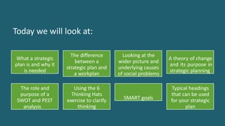 NGO strategic planning learning materials | PPTX