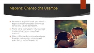 Uhakiki wa Tamthiliya ya Ngoswe penzi | PPTX