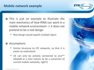 RINA Tutorial at ETSI ISG NGP#3 | PPTX | Computer Networking | Computing