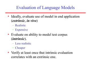 Natural Language Processing: N-Gram Language Models | PPT