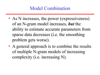 Natural Language Processing: N-Gram Language Models | PPT