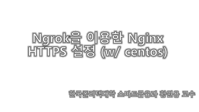 Ngrok을 이용한 Nginx Https 적용하기.pptx