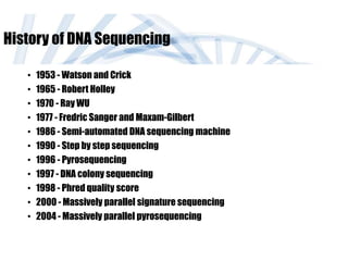 Next generation sequencing | PPTX