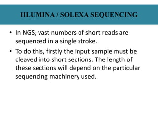 Next generation sequencing | PPTX