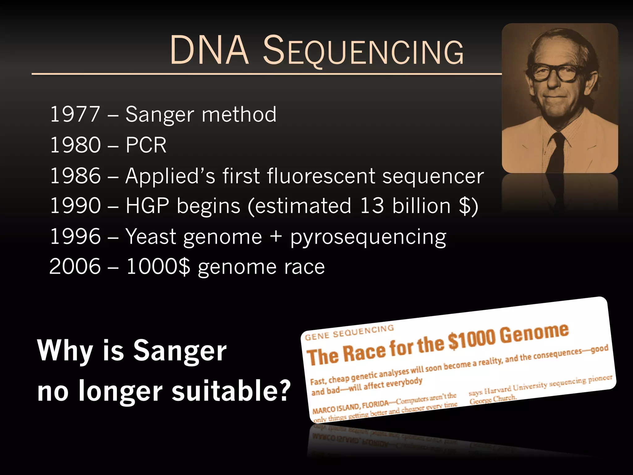 Next Generation Sequencing revolution (February 2010 - PhD retreat) | PDF