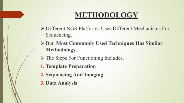 Next Generation Sequencing (NGS) | PPTX | Biological Sciences | Science