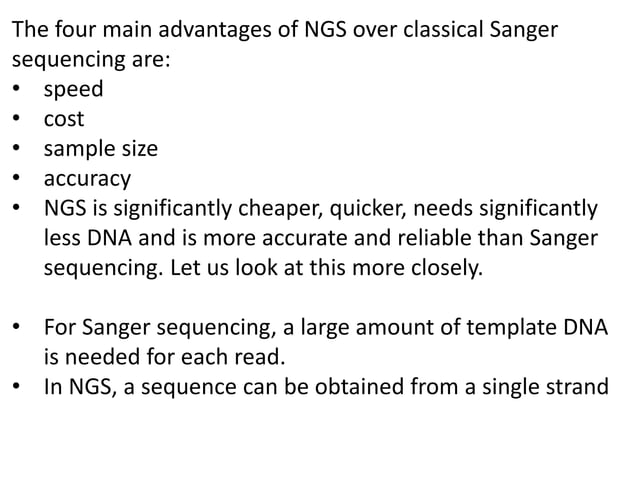Next Generation Sequencing | PPT