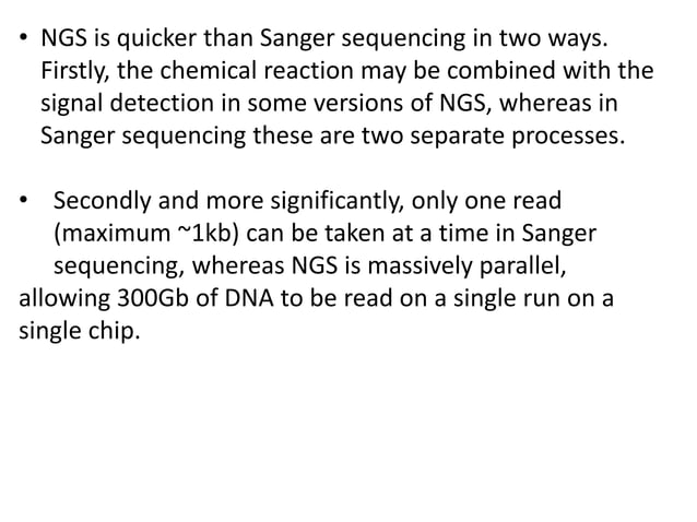 Next Generation Sequencing | PPT