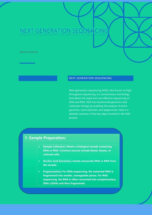 NGS- next generation sequencing methodology | PDF