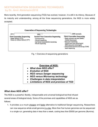 next generation sequencing (recent collection2018) | PDF