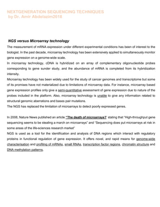 next generation sequencing (recent collection2018) | PDF