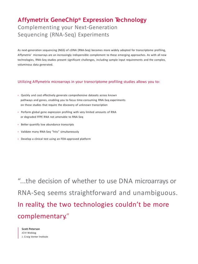 Integrating arrays and RNA-Seq | PPTX