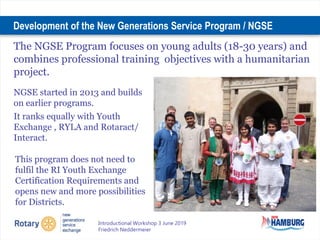 All About New Generations Service Exchange | PDF