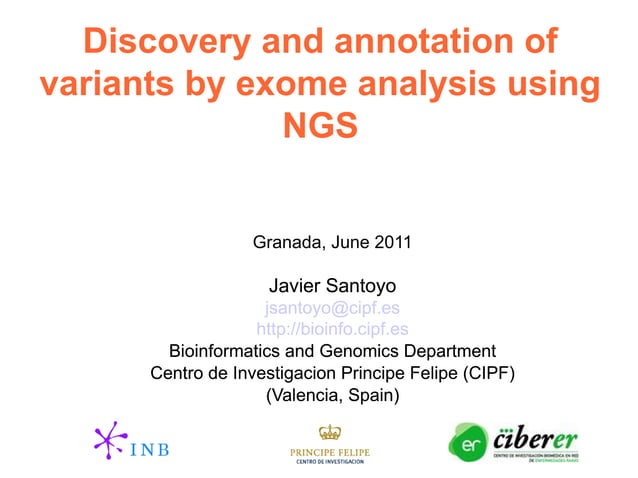 Discovery and annotation of variants by exome analysis using NGS | PDF