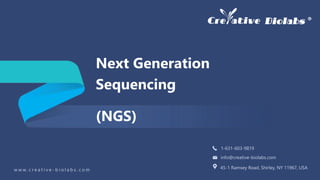 NGS Introduction - Creative Biolabs | PPT