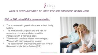 Preimplantation genetic diagnosis using NGS – new-generation highly-accurate genetic screening | PPT