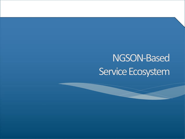 Ngson — Next Generation Service Overlay Network Ppt