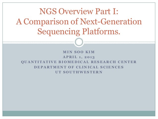 A Comparison of NGS Platforms.