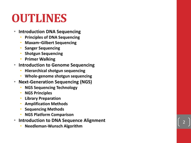 Introduction to Next Generation Sequencing | PPTX | Chemistry | Science
