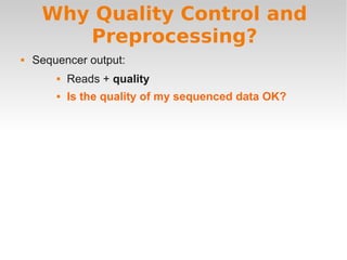 NGS Data Preprocessing | PDF