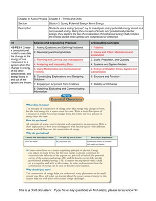 NGSS Active Physics Alignment by chapter updated 6/1/15 | PDF