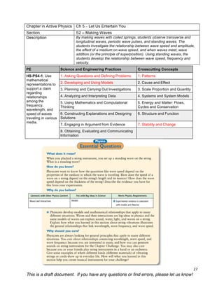 NGSS Active Physics Alignment by chapter updated 6/1/15 | PDF