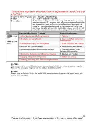 NGSS Active Physics Alignment by chapter updated 6/1/15 | PDF