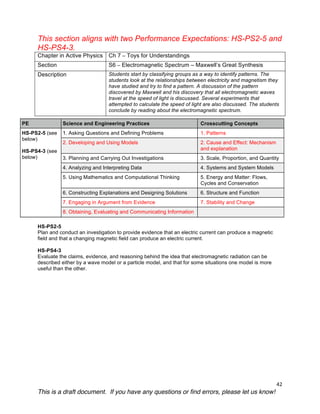 NGSS Active Physics Alignment by chapter updated 6/1/15 | PDF