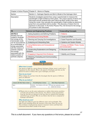 NGSS Active Physics Alignment by chapter updated 6/1/15 | PDF