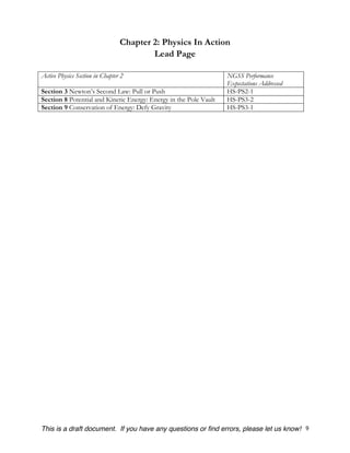 NGSS Active Physics Alignment by chapter updated 6/1/15 | PDF
